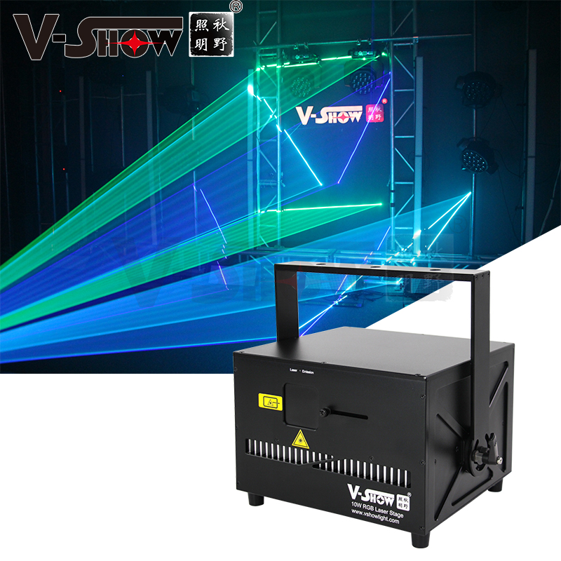 V-Show 10W disco stage dj laser light projector pro led animation laser ...