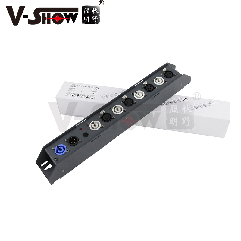 VSHOW DSP24 shipping from Euro DMX Power Splitter 4+4 1 in/4 out power ...
