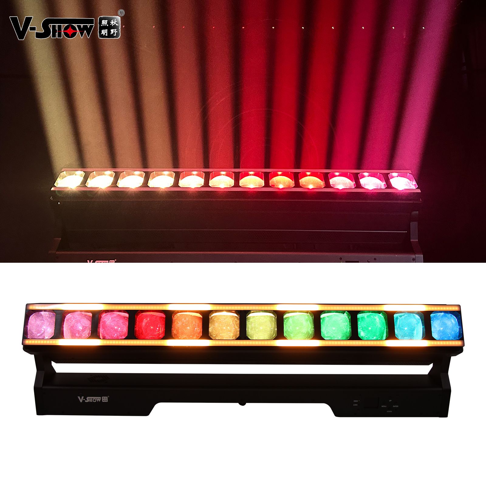 V-Show Dj Professional Stage Lighting Dmx RDM 12x40W LED Zoom Wash ...