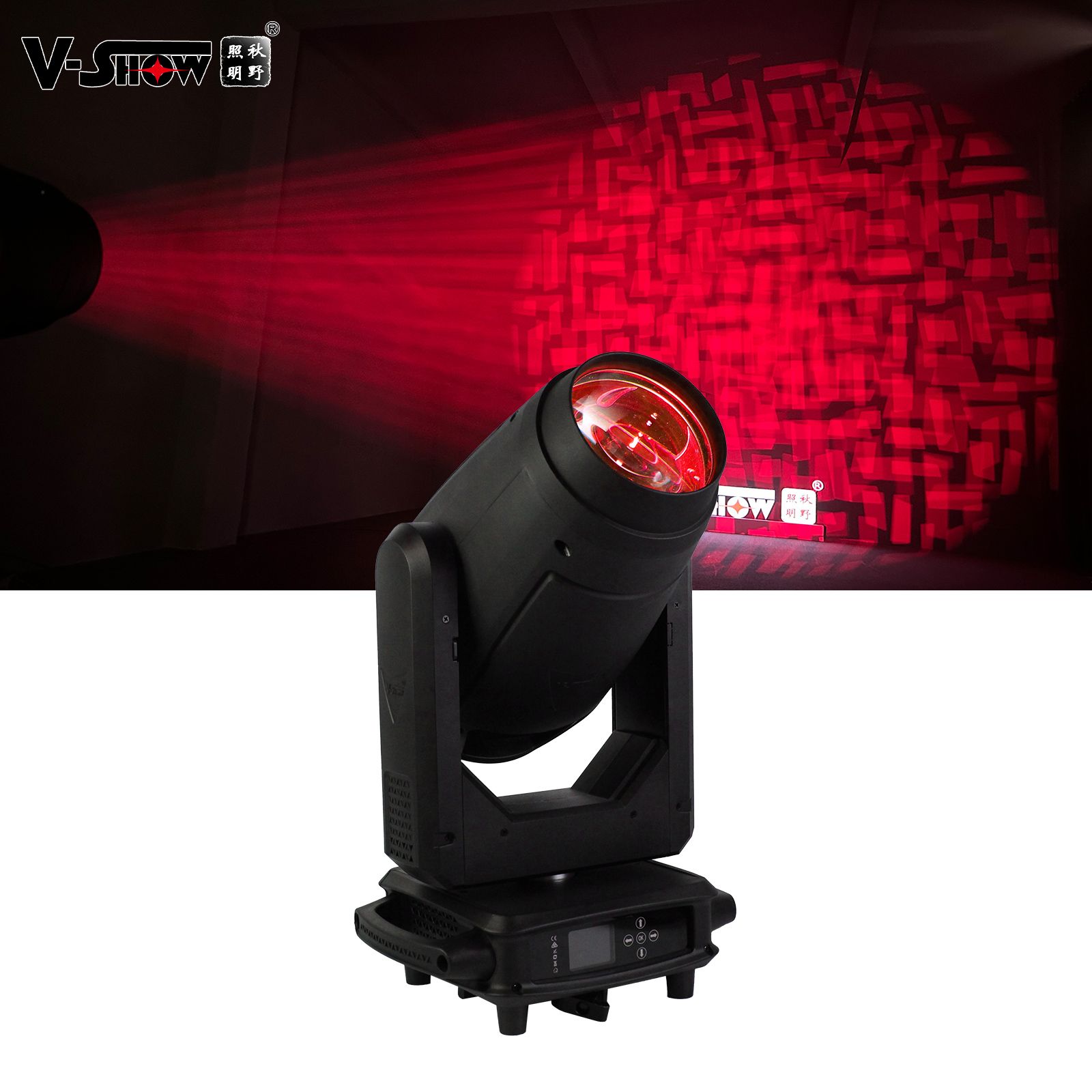 V-Show S712 Kuan CMY & CTO Beam Spot Wash 3in1 Moving Head Lights LED ...