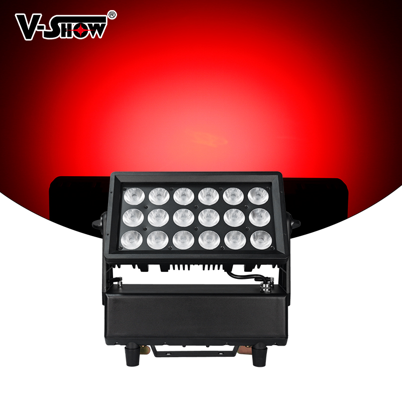 VSHOW 2PCS G18 18x12W RGBWAUV 6in1 LED Battery Powered DMX Wireless LED ...