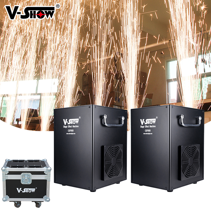 4- WHITE 9000watts Cold Sparks with 1-Road Case 2- BLACK 900watts Cold ...